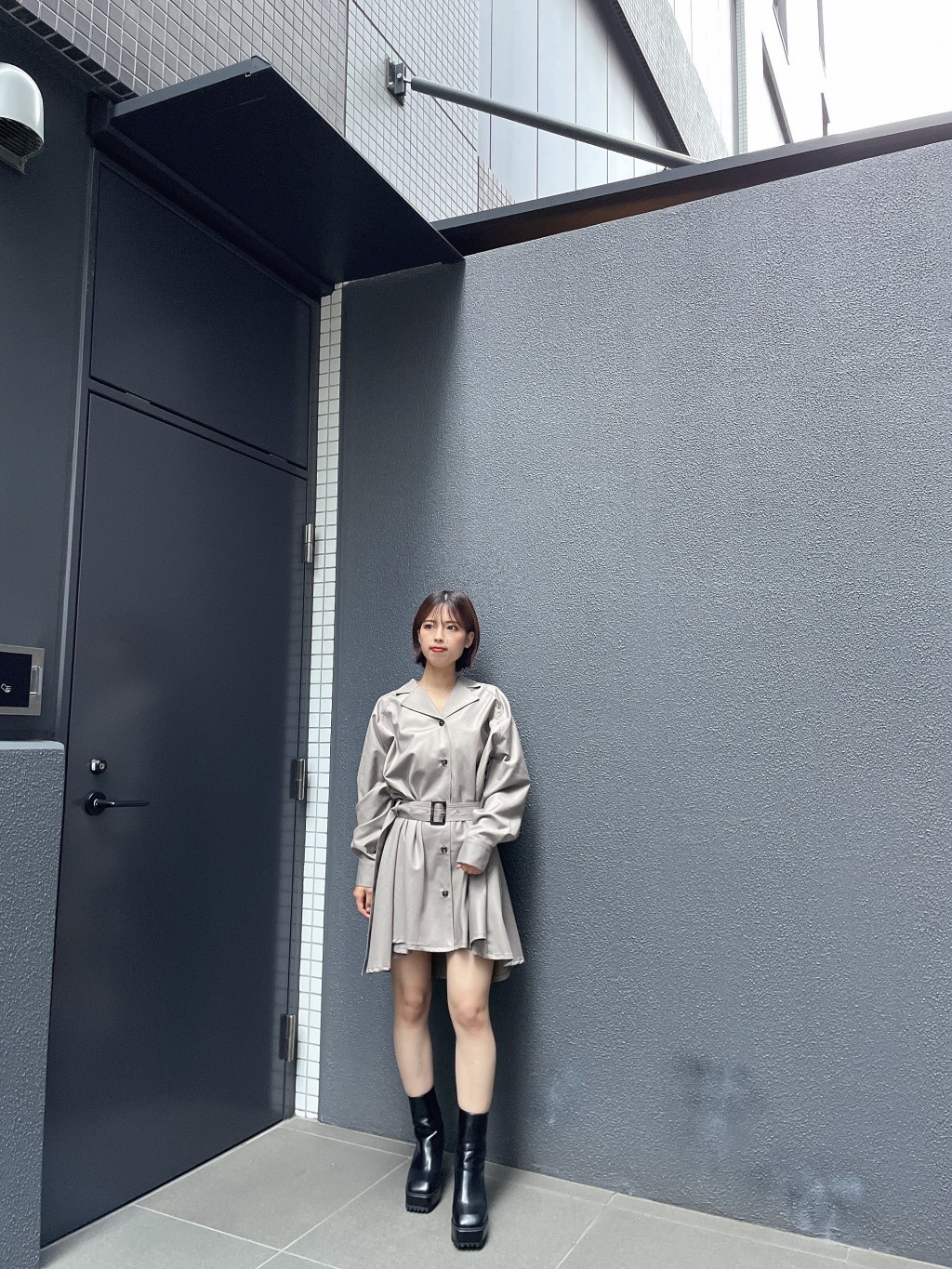 Aラインベルトシャツop♡NARUMI | ENVYM